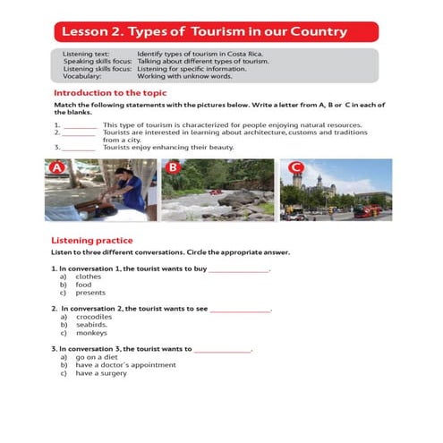 Types of tourism | PDF