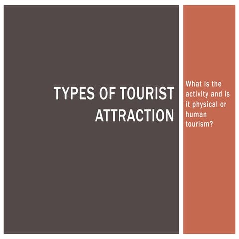 Types of tourist attraction | PPTX