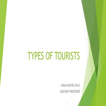 Types of tourists - CAMBRIDGE UNIVERSITY | PPT