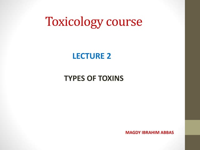 Classification of poisons and its mode of action | PPTX | Digestive ...