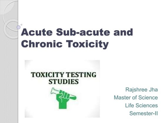 Basic definition and types of toxicology | PPT