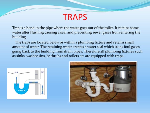 TRAPS AND ITS TYPES USED IN A BUILDING | PPTX