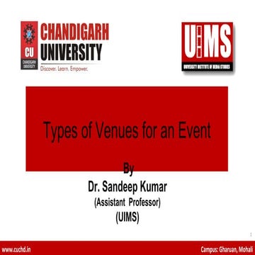 Types of venue | PPT