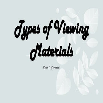 Types of Viewing Materials English 5.pptx