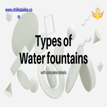 types of Water fountains .pptx | Home Entertainment Systems | Consumer ...