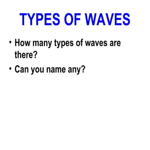 Types of waves | PPT