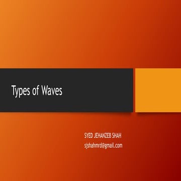 Types of waves | PPTX