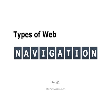 Types of web navigation by 00 | PDF