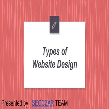 Types of website designing | PPT