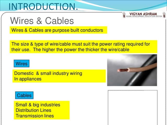 Types of Wires and Cables | PPTX