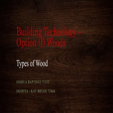 Defects in wood | PPTX
