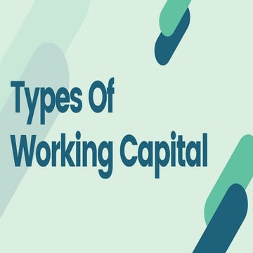 Types of working capital | PPT