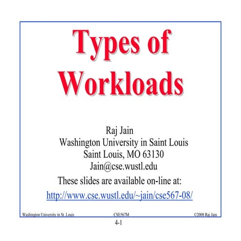 Types of workloads k 04tow | PDF