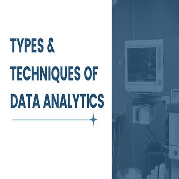 Types & Techniques of Data Analytics | PPT