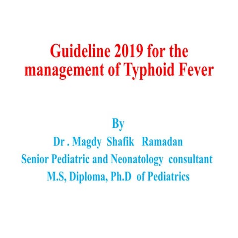 Typhoid fever | PPT