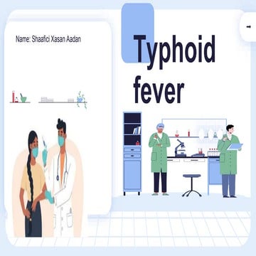 Typhoid fever 🤒 | PPTX