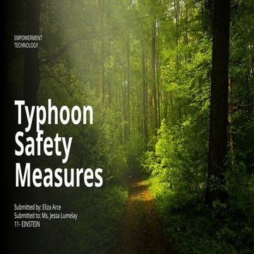Safety Measures Before During and After Typhoon | PDF