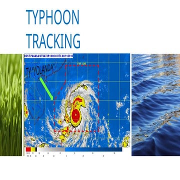 A Short Tutorial on how to track typhoons | PPTX