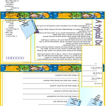 Typical day (English Excercise) | DOC