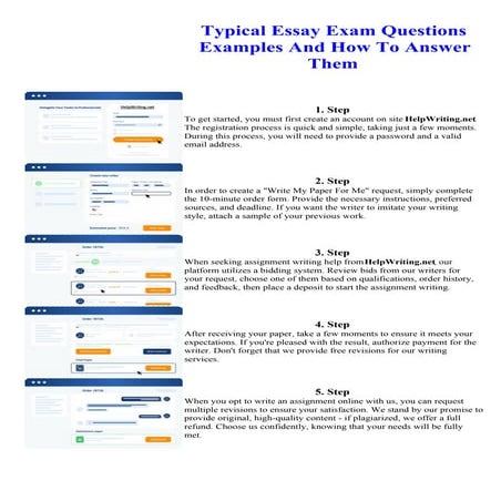 Typical Essay Exam Questions Examples And How To Answer Them | PDF