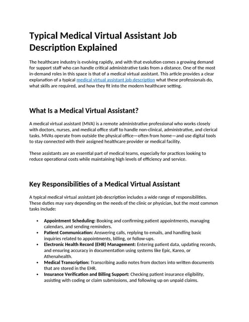 Medical Virtual Assistant Skills for Success.docx