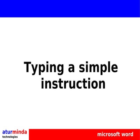 Typing An Official Letter | PDF
