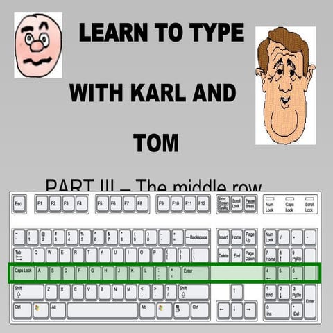 Typing03 The Middle Row | PPT | Computing | Technology & Computing