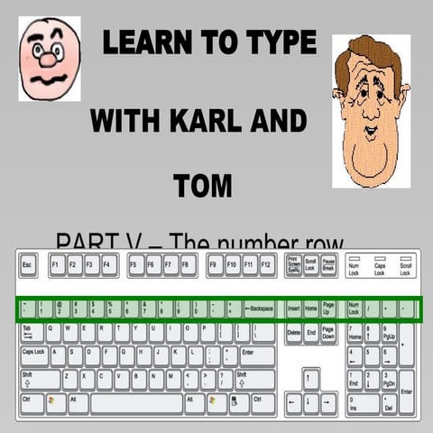 Typing05 The Number Row | PPT