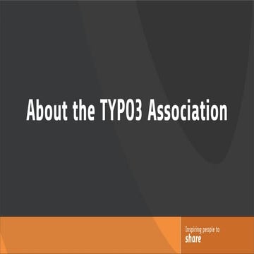 About the TYPO3 Association | PDF