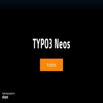 Typo3 Neos - Introduction - WebMardi - Lausanne | PPT