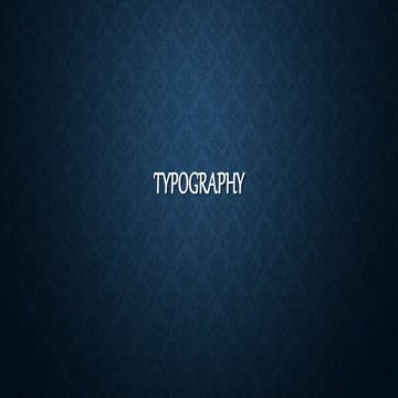 Typography | PPT