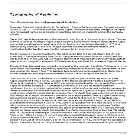 Typography of Apple Inc. | PDF