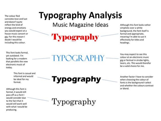 Typography analysis | PPTX