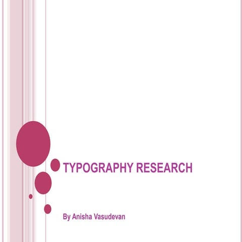 Typography research | PPTX