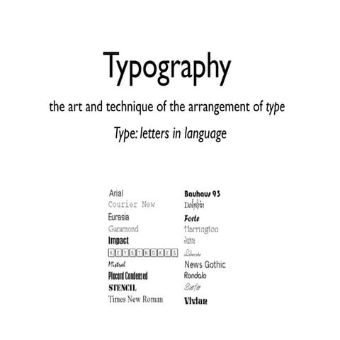 Typography terms | PDF