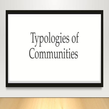 typologies of community in community engagement solidarity and citizenship | PPTX