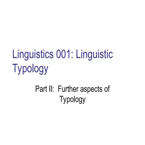 typology ang linguistics principles and typography | PPT