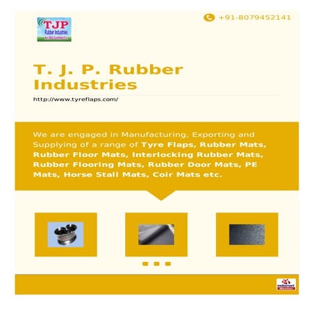 T. J. P. Rubber Industries, Kottayam, Rubber Matting | PDF