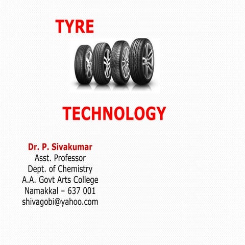 Tyre technology | PPT