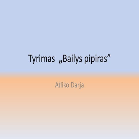 Tyrimas | PPSX