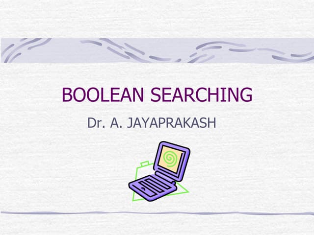 Booleansearchingppt