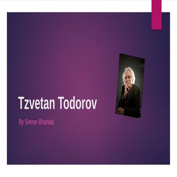 Narrative Theorist: Todorov's 5 Stages | PPTX