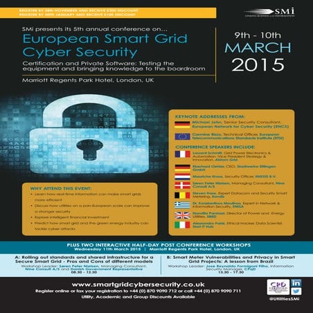 SMi Group's 5th annual European Smart Grid Cyber Security conference | PDF