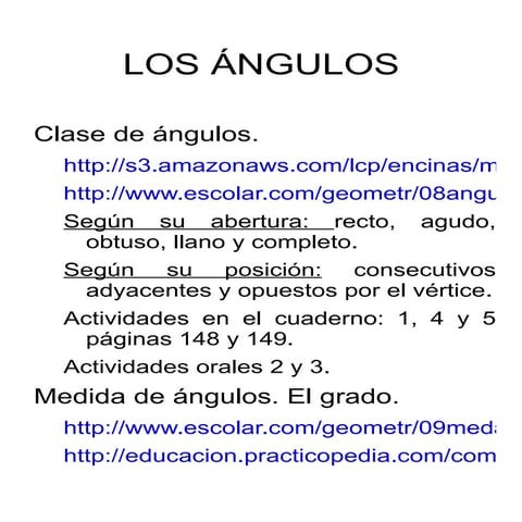 UNIDAD 11.- LOS ÁNGULOS | PDF