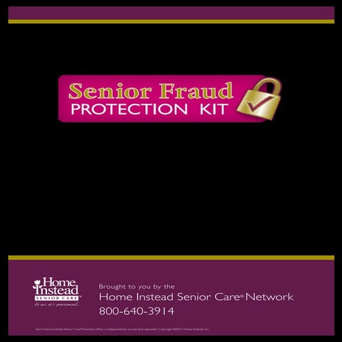 Senior Fraud Protection Kit - U.S. | PDF
