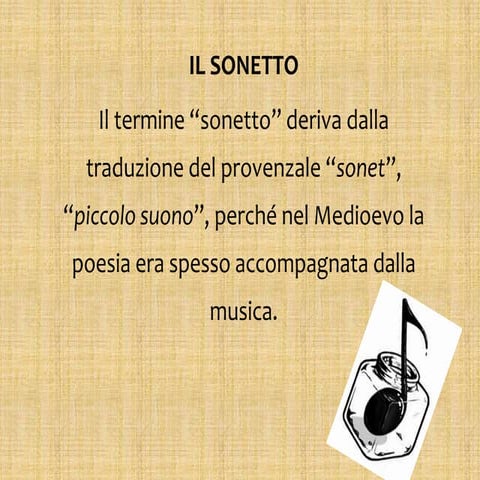 U.d.a. 2 il sonetto | PPTX