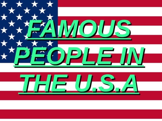 Famous People | PPT