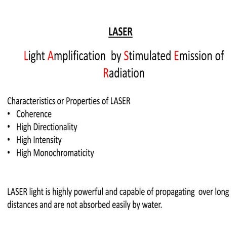 laser rays physics | PPT