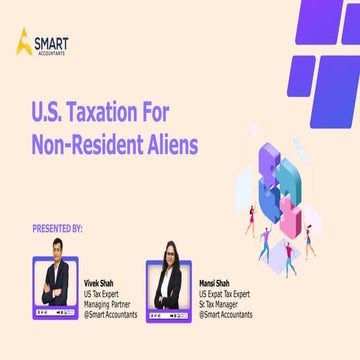 U.S. Taxation for Non-Resident Aliens | PPTX