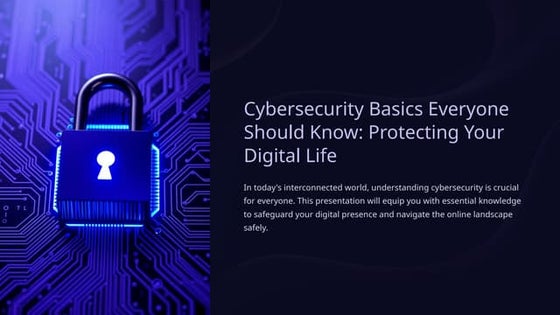 Cyber security awareness for students | PPSX | Crime & Harmful Acts to ...